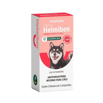 Vermífugo Helmiben Giardicida para Cães - Pearson - Vermífugo Pet ...