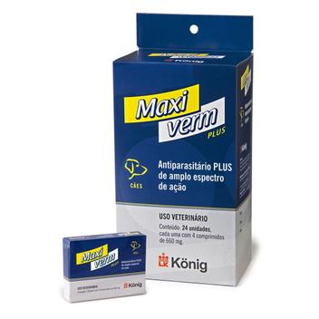 Vermífugo Maxi Verm Plus Display com 96 comprimidos - Konig - Vermífugo ...