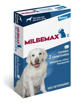 Vermifugo Milbemax Para Cães De 5 A 25kg C/ 2 Comprimidos - Elanco - Vermífugo Pet - Magazine Luiza