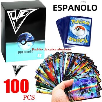 Versão Espanhola Cartas Pokémon Flash Gx Vmax Holograma Jogo Batalha Brinquedo Colecionável ...
