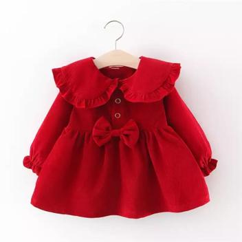 Vestido bebê encanto lacinho malha de algodão - Nika baby - Vestido ...