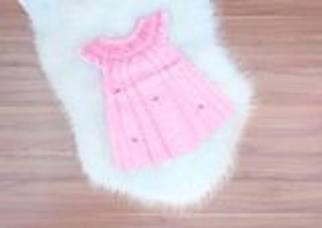 Vestido Casinha De Abelha Rosa C Detalhes Luxo Pronta Entrega - Dg Baby ...