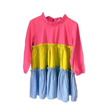 Vestido com Recortes Franzido 3 marias Luluzinha Manga Longa - mylu ...