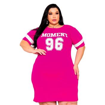 Vestido Estampado Plus Size Camisão Moda Gringa Verão Grande - Eguh ...
