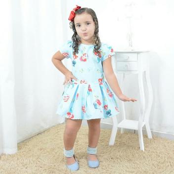 Vestido festa infantil da pequena sereia Ariel - Moderna Meninas ...