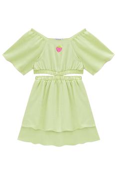 Vestido Infantil em Viscose Patch Moranguinho - kukiê - KUKIE - Roupas ...