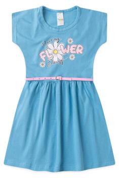 Vestido Infantil - Flower - Azul - KAPPES - Conjunto Infantil ...
