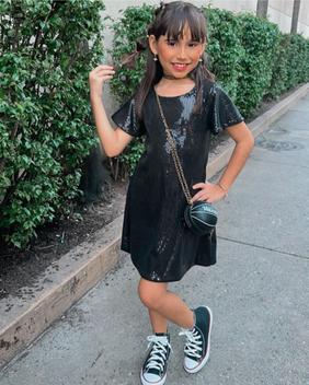 Vestido infantil paete - Mylu - Vestido para Bebês - Magazine Luiza