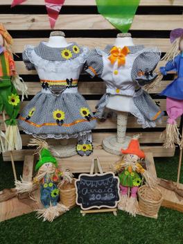 Vestido Junino Girassol para cachorro e gato - Dudog Vest - Vestido ...