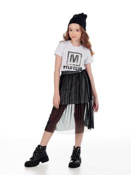 Vestido Linha A com Saia Tule Sobreposição Mylu - Roupas Femininas ...