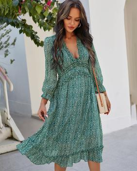 Vestido Longo Casual para Festa - Estilo Temperamental - Vestido Feminino - Magazine Luiza