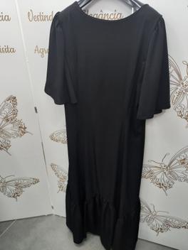 Vestido Longo liso preto - Via Soreto - Vestido Feminino - Magazine Luiza