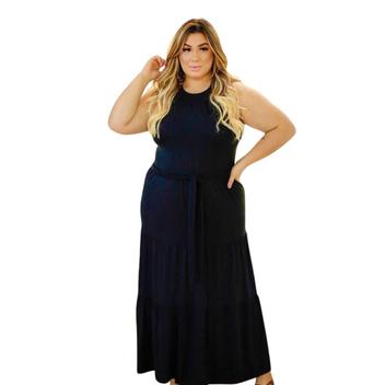 Vestido Lorena Feminino Longo Verão Moda Luxo Plus Size - Summer Body ...