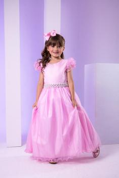 Vestido Marie Longo Amanda Rosa Bebe - Mali Modinha Kids - Roupas ...
