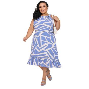 Vestido Plus Size Midi Tamanho Grande Tendência Veste até 52 - Vestido ...