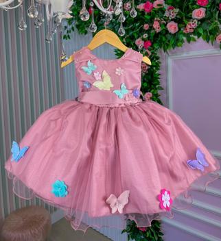 Vestido Princesa Belli Anabel Jardim Encantado Rose - Belli Kids ...