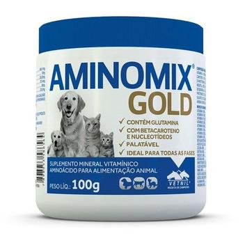 Vetnil Aminomix Gold 100 g - Marca - Vitaminas e Suplementos para Pet ...