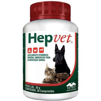 Vetnil hepvet - 30 comprimidos - Vitaminas e Suplementos para Pet ...