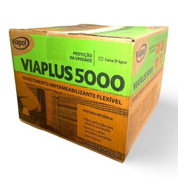 Viaplus 5000 Argamassa Polimérica Flexível Componente A+B 18Kg Viapol ...