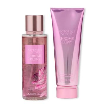 Victorias Secret Loção e Body Splash Chrome Peony Kit - Cuidados com o ...