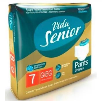Vida Senior PANTS 7 Unidades Tamanhos P/M e G/XG - Roupa Íntima ...