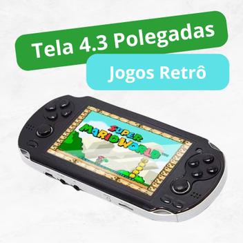 Video Game Console Portátil Retrô MPX5 com Tela de 4.3'' - Diversão ...