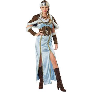 Viking Warrior Princess Womens tamanho S 4/6 Capelet Traje - Seasons ...