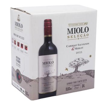 Vinho Miolo Seleção Cabernet Sauvignon & Merlot Bag in Box 3000ml ...