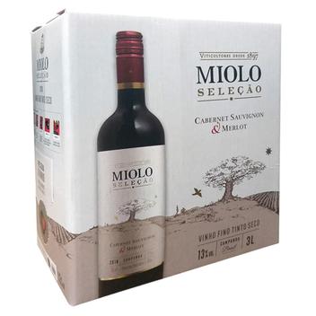 Vinho Miolo Seleção Sabores Tinto Branco Bag In Box 3 Litros - Vinho ...