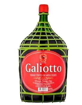 Vinho tinto Galiotto Suave - 4,6L - Versátil e saboroso - Gallioto ...