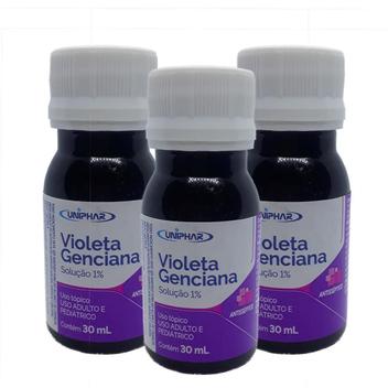 Violeta Genciana 30Ml Premium 3 Unidades - Uniphar - Acessórios para ...