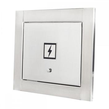 Visor De Luz Energia Em Inox Escovado Design Moderno Clean - Techinox ...