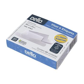 Visor e etiqueta Dello para pasta suspensa com 50 unidades - Pasta ...
