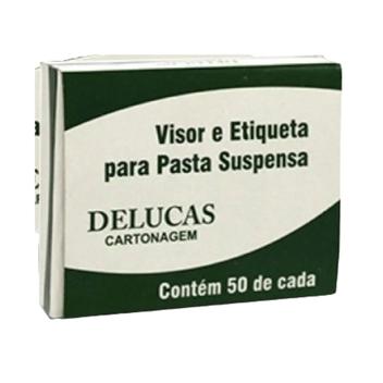 Visor e Etiqueta Para Pasta Suspensa C/50 Unidades - DELUCAS - Pasta ...