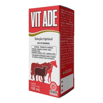 Vit Ade Calbos Injetável 100ml - Vitaminas e Suplementos para Pet ...