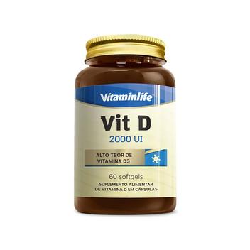 Vit D 2000ui 60 Cápsulas Vitaminlife - Vitaminas A-Z - Magazine Luiza