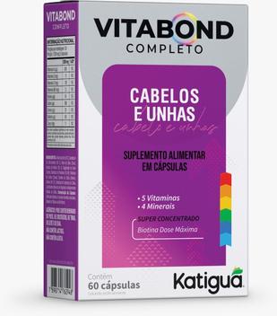 Vitabond Cabelos e Unhas Katiguá 60 Cápsulas - Nutricosméticos ...