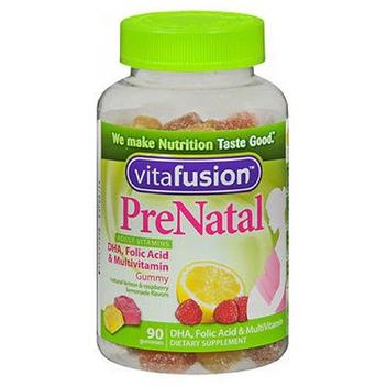 Vitafusion Pré-Natal Dha e Fólico Ácido Gummy Vitaminas 90 cada por ...