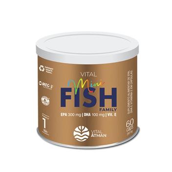 Vital Mini Fish Ômega 3 Vitamina E Vital Âtman 60 Cápsulas - Ômega 3 ...