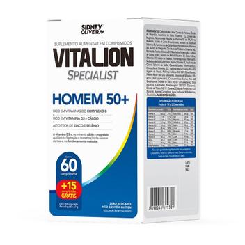 Vitalion Specialist Homem 50+ 60 comprimidos - Sidney Oliveira ...