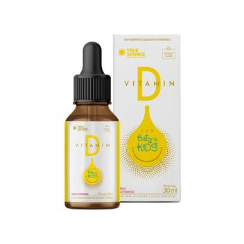 Vitamin D Líquido True Source Vitamina D 30ml Sabor Framboesa - Vitaminas A-Z - Magazine Luiza