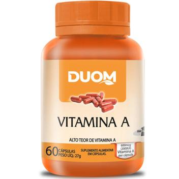 Vitamina A Alto Teor Apenas 1 Cápsula Dia 60 Cápsulas - Duom ...