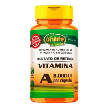 Vitamina A Unilife 60 Cápsulas - Vitaminas A-Z - Magazine Luiza