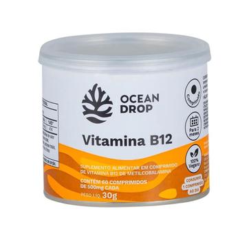 Vitamina B12 500mg 60 tablets - Ocean Drop - Vitaminas A-Z - Magazine Luiza