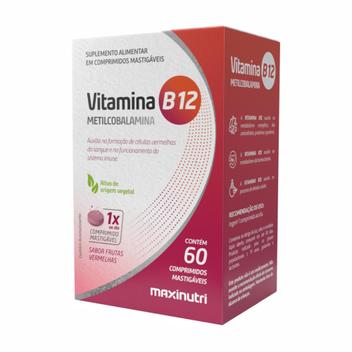 Vitamina B12 Comprimidos Mastigáveis-Metilcobalamina (60 Comp ...