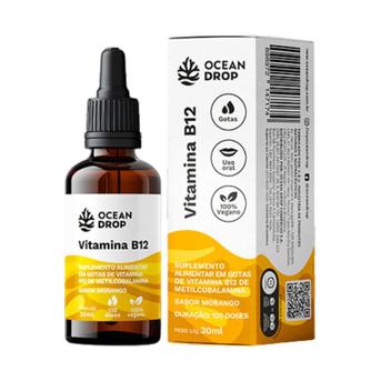Vitamina B12 gotas (30ml) Ocean Drop - Vitaminas A-Z - Magazine Luiza