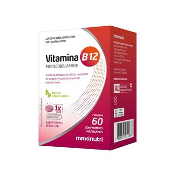 Vitamina B12 Metilcobalamina 60 Comprimidos Mastigáveis Maxinutri ...
