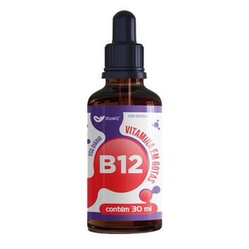 Vitamina b12 sublingual gotas alto teor e rápida absorção muwiz ...