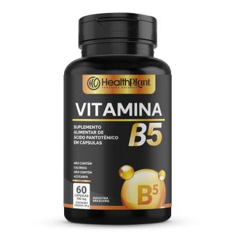Vitamina B5 60 Cápsulas 500mg - HealthPlant - Ácido Pantetônico - Vitaminas A-Z - Magazine Luiza