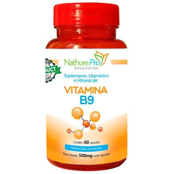 Vitamina B9 Nathurepro 500Mg 60Caps - Vitaminas A-Z - Magazine Luiza